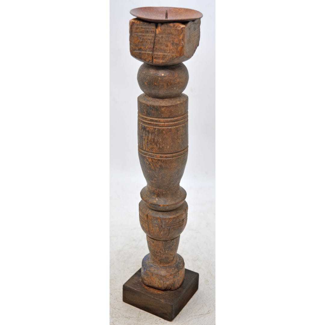 Antique Wooden Paga Leg Candle Holder Stand Original Old Hand Carved - Etsy