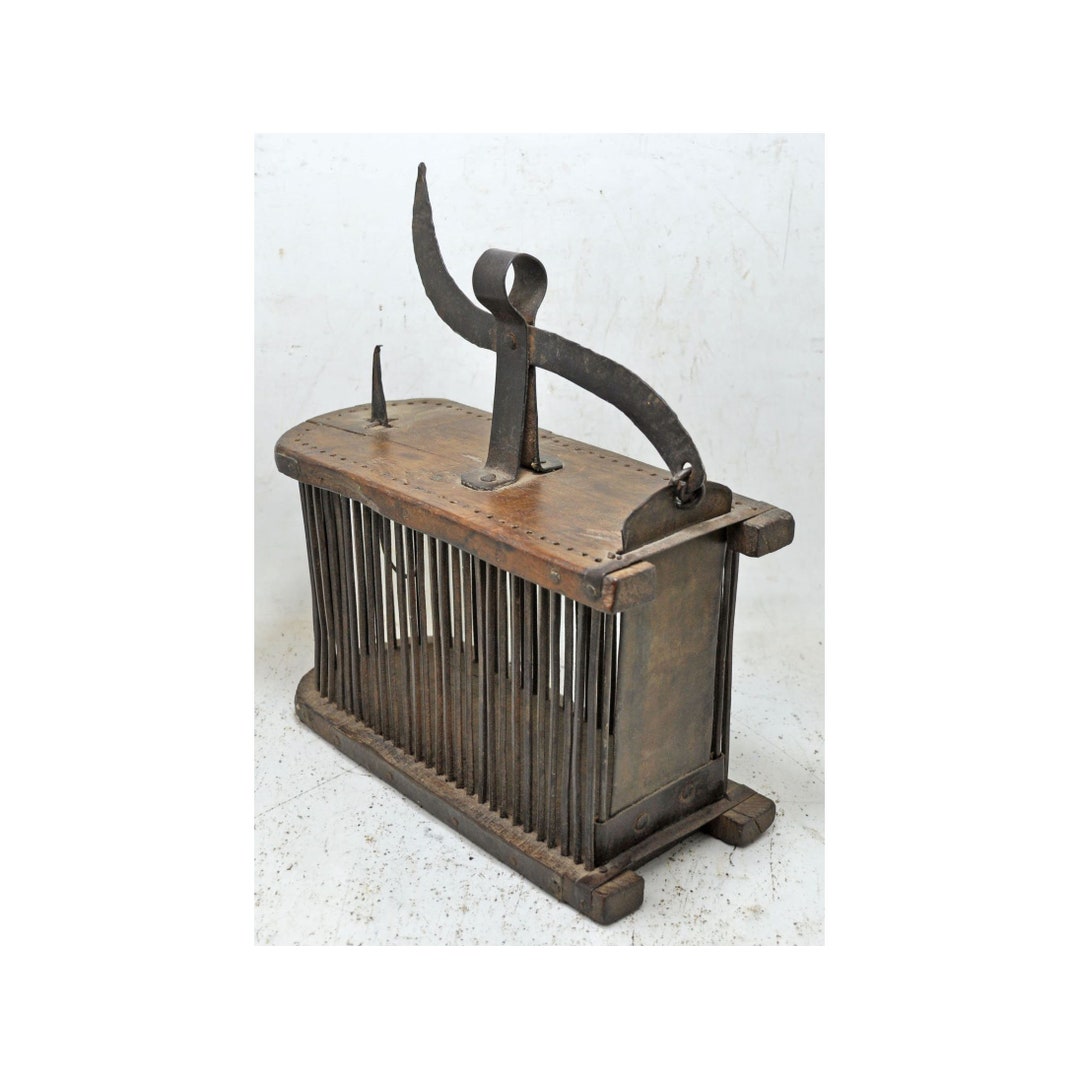 Antique Wooden Unique Mouse Trap Box Original Old Very Fine Hand ...