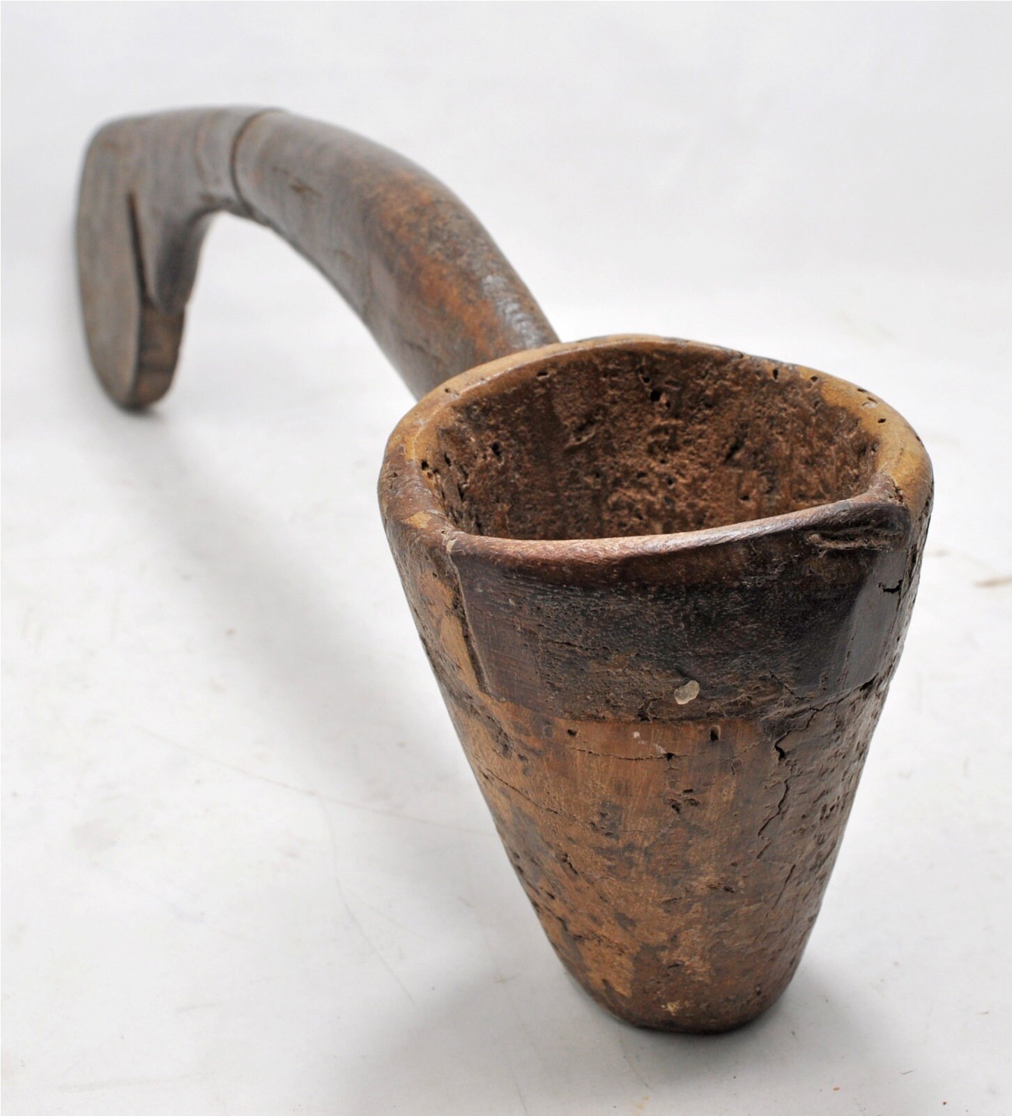 Antique Wooden Oil Spoon Pot Original Old Fine Hand Carved - Etsy
