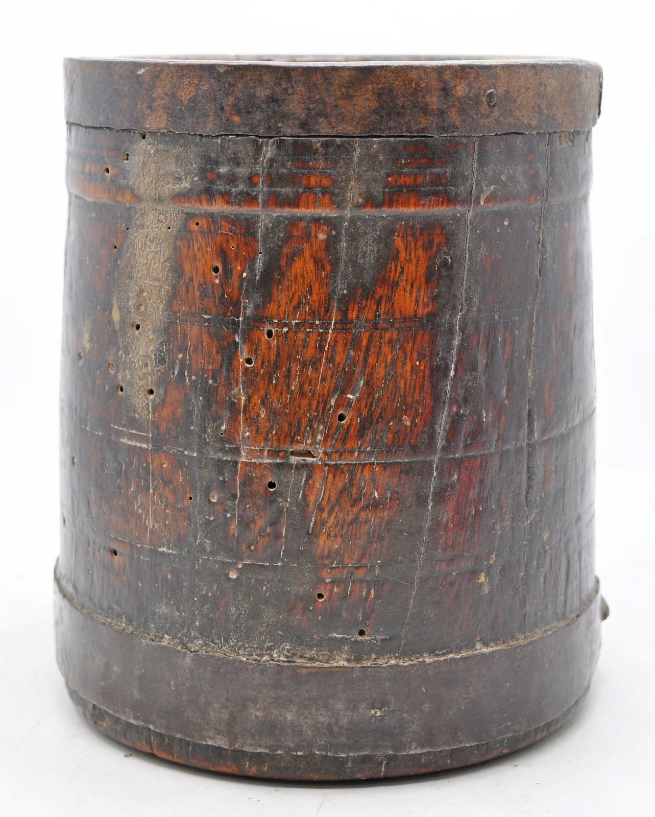 Antique Wooden Grain Measurement Pot Paili Original Old Hand Carved - Etsy