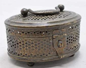 Antique Brass Betel Nuts Supari Box Orignal Old Hand Crafted | Etsy