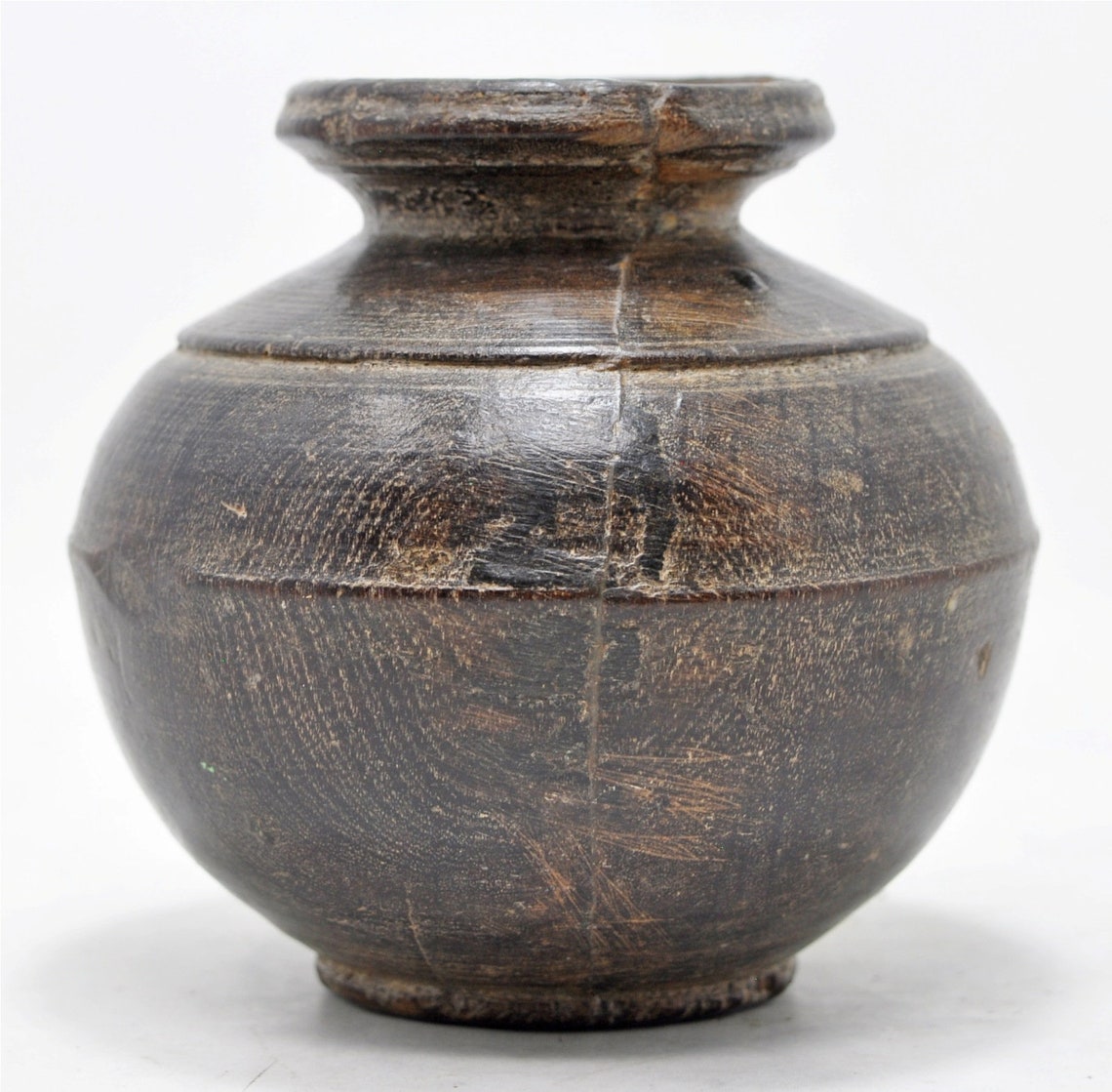 Antique Wooden Round Water Drinking Pot Lota Original Old Hand - Etsy