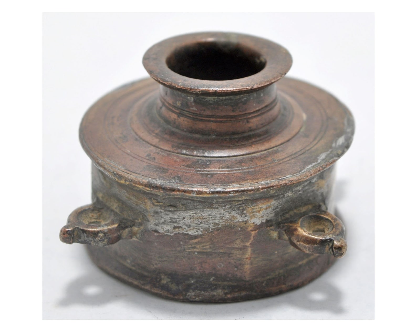 Antique Brass Ink Well Pot Original Old Hand Crafted Engraved - Etsy