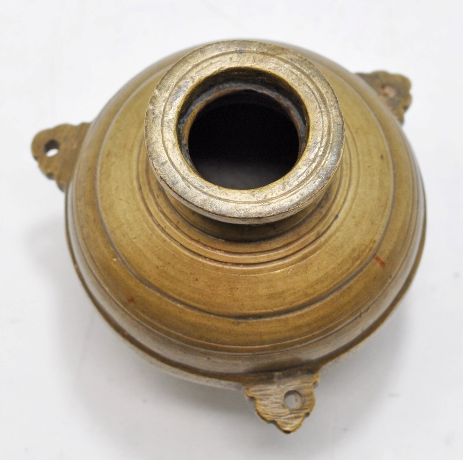 Antique Brass Ink Well Pot Original Old Hand Crafted Engraved | Etsy