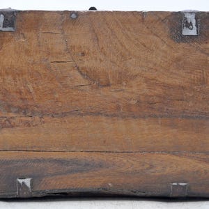 Vintage Wooden Half Round Top Storage Chest Box Original Old Hand ...