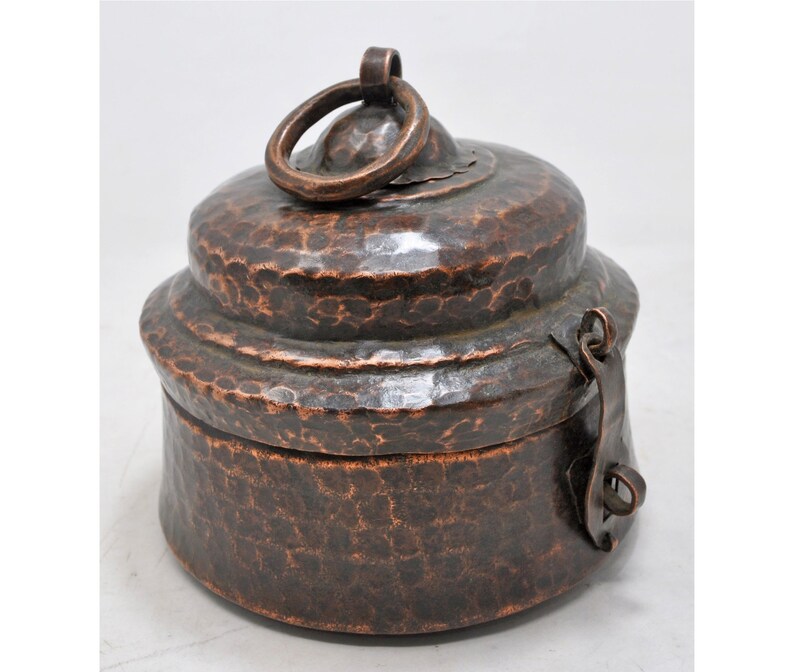 Antique Copper Round Chapati Bread Box Original Old Hand Crafted - Etsy