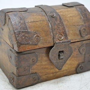 Vintage Wooden Half Round Top Storage Box Original Old Hand Crafted - Etsy