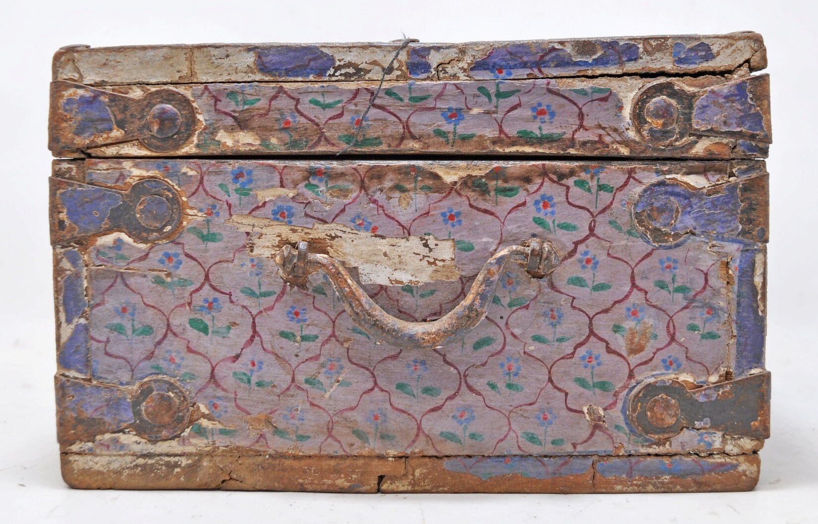 Vintage Wooden Square Storage Chest Box Original Old Hand | Etsy