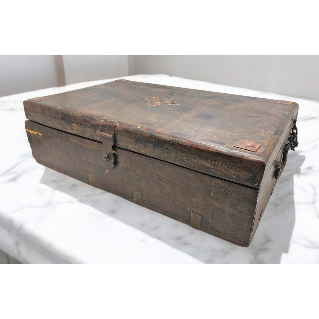 Antique Wooden Merchants' Cash Chest Box Original Old Hand Crafted - Etsy