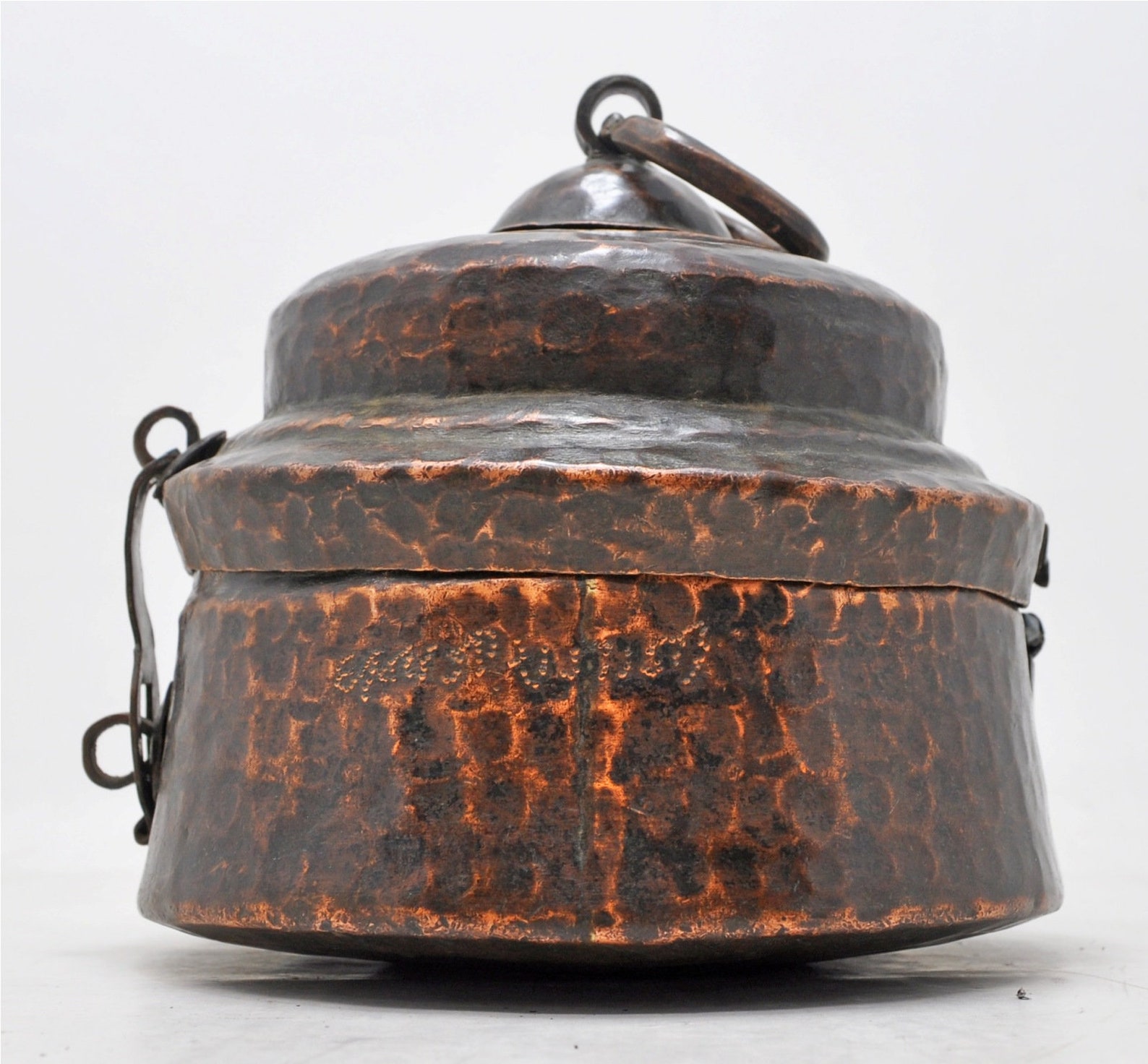 Antique Copper Round Chapati Bread Box Original Old Hand | Etsy