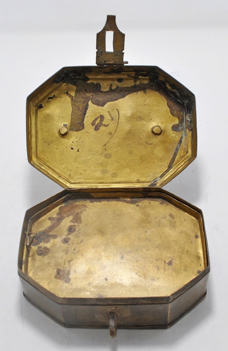 Antique Brass Betel Nuts Supari Box Orignal Old Hand Crafted - Etsy