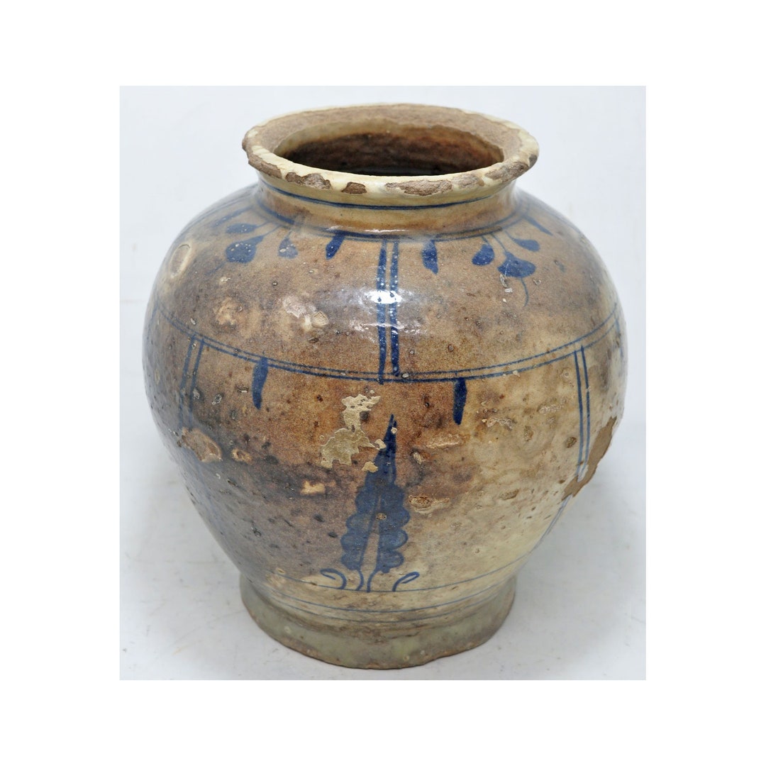 Antique Chinese Porcelain Pickle Jar Pot Original Old Fine Hand Crafted ...