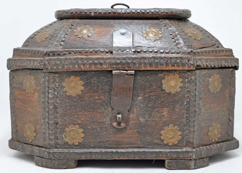 Vintage Wooden Oval Dome Shaped Tribal Design Storage Box - Etsy