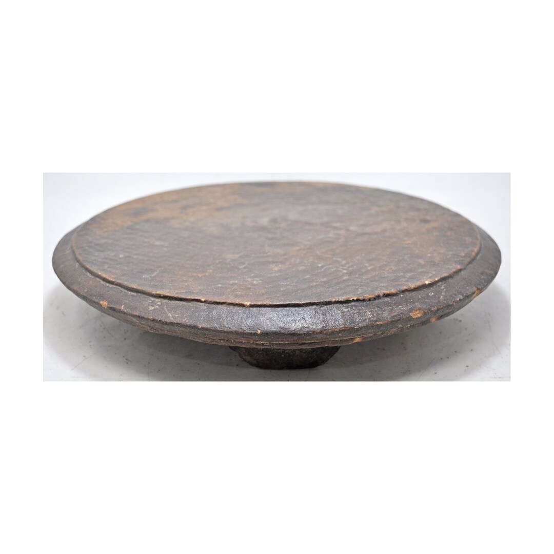 Antique Sand Stone Round Chapati Bread Rolling Plate Original Old Hand ...