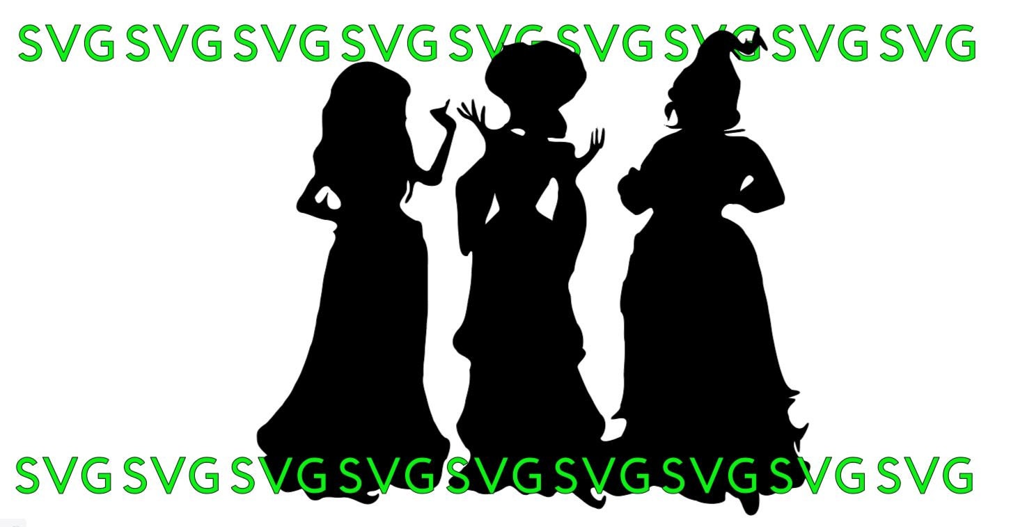 Sanderson Sisters Silhouette SVG Hocus Pocus svg Halloween | Etsy