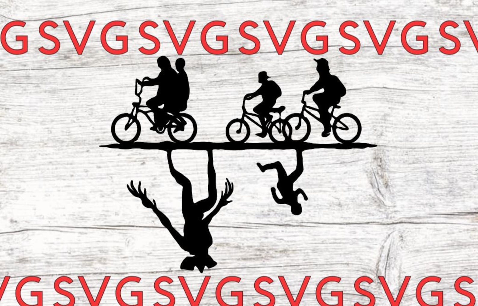 Stranger Things Silhouette SVG File Stranger Things SVG | Etsy