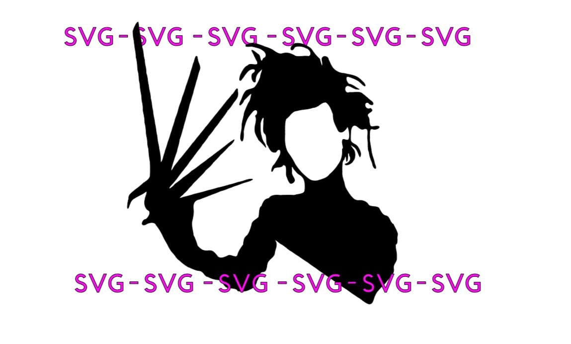 Edward Scissorhands Stencil