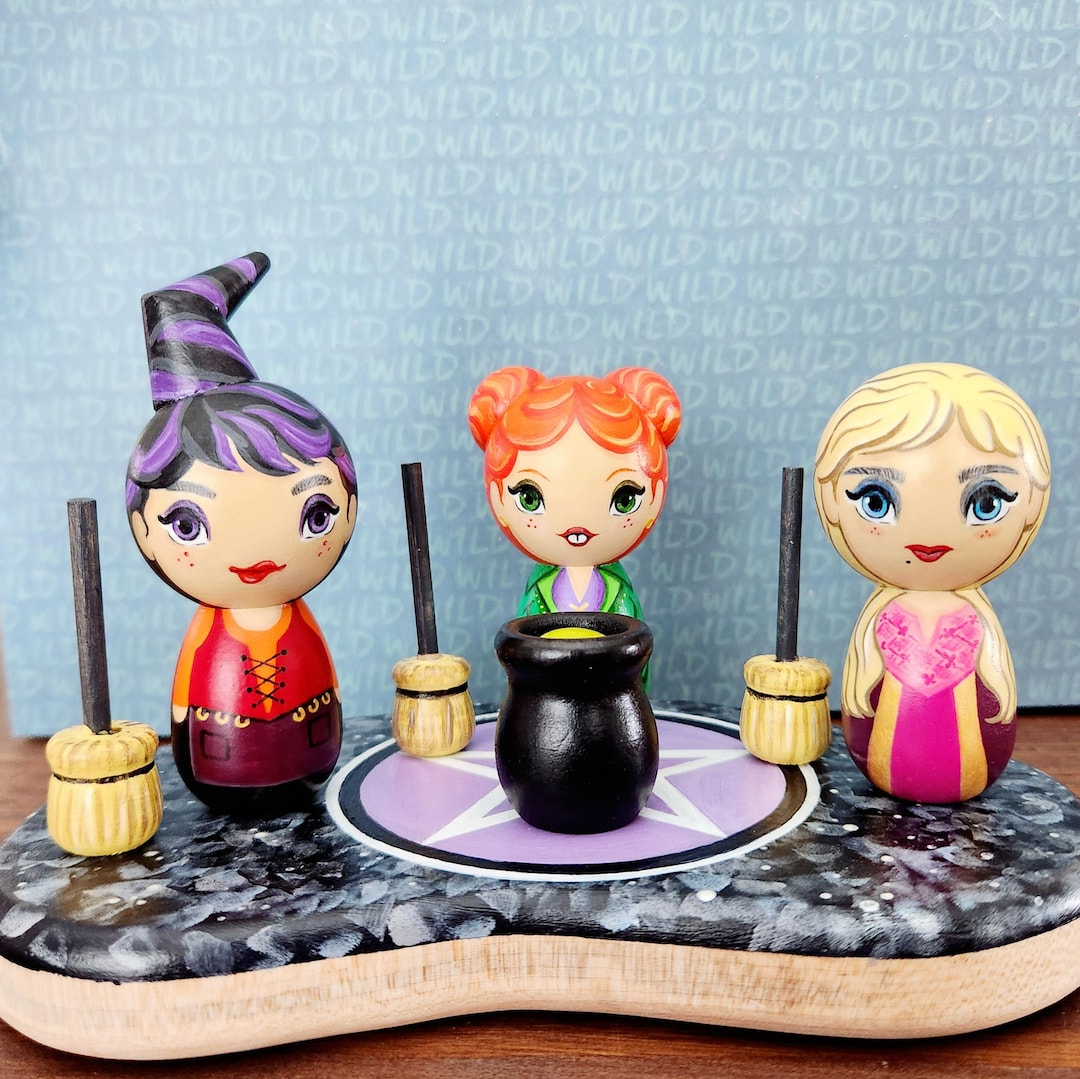 Hocus Pocus Halloween Themed Dolls Display Set - Etsy