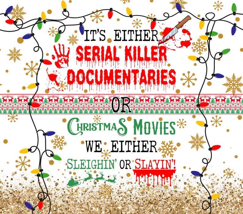 Sleighing or Slaying Christmas Tumbler - Etsy