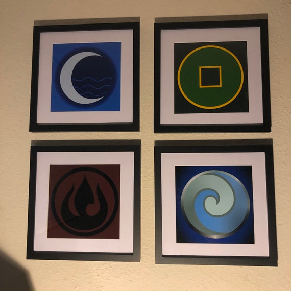 Avatar the Last Airbender 4 Nation's Flags Digital | Etsy