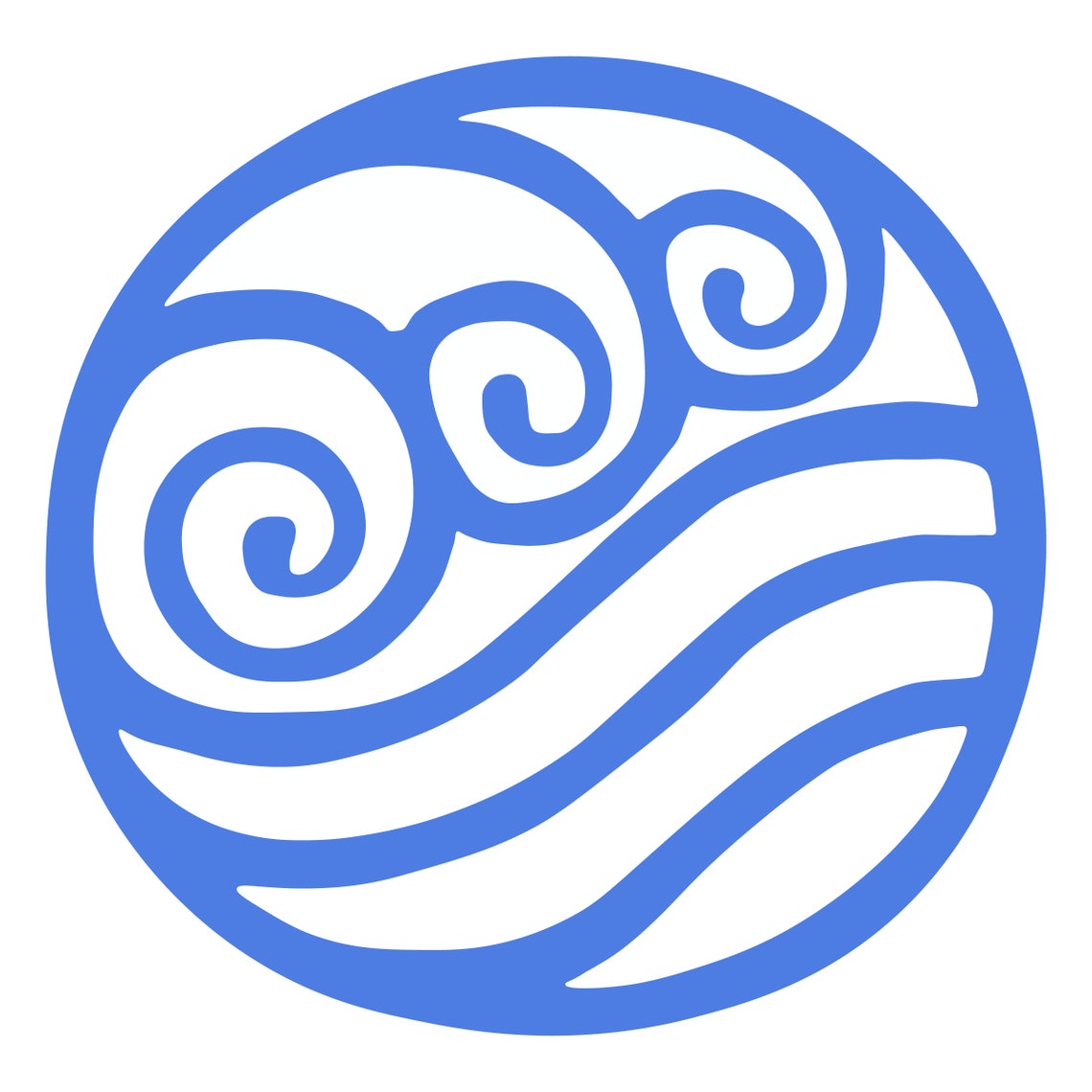 Avatar the Last Airbender 4 Nations Symbols Colored - Etsy