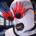 Terrifying Mime Clown Red Claw Sunglasses – Killer Clown Horror Costume ...