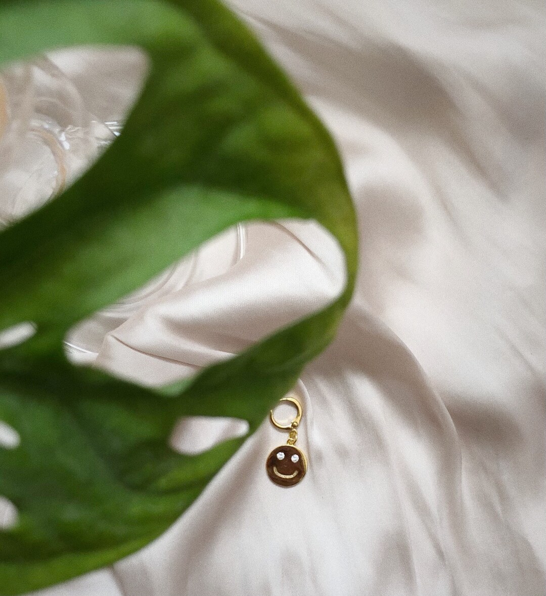 Big Smiley Hoop - Etsy