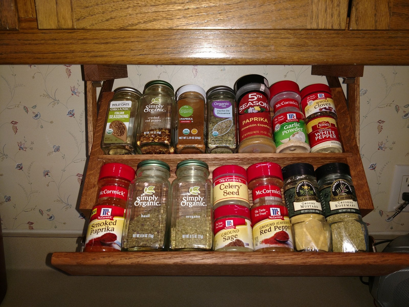 Large Model 18 Under Cabinet Spice Rack Kitchen & Dining Home & Living ...