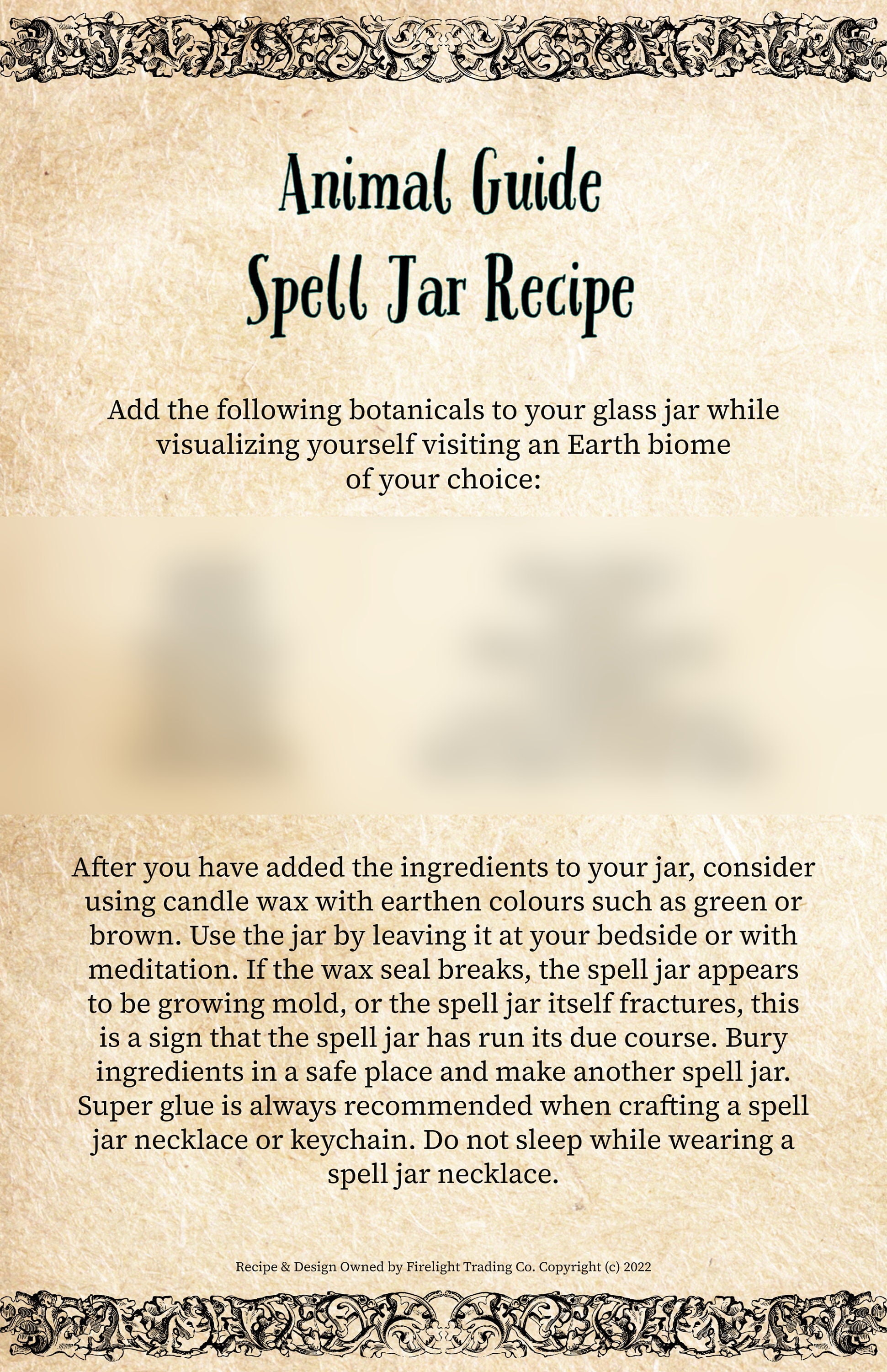 13 Spell Jar Recipes Digital Download Grimoire Book of Shadow Pages - Etsy