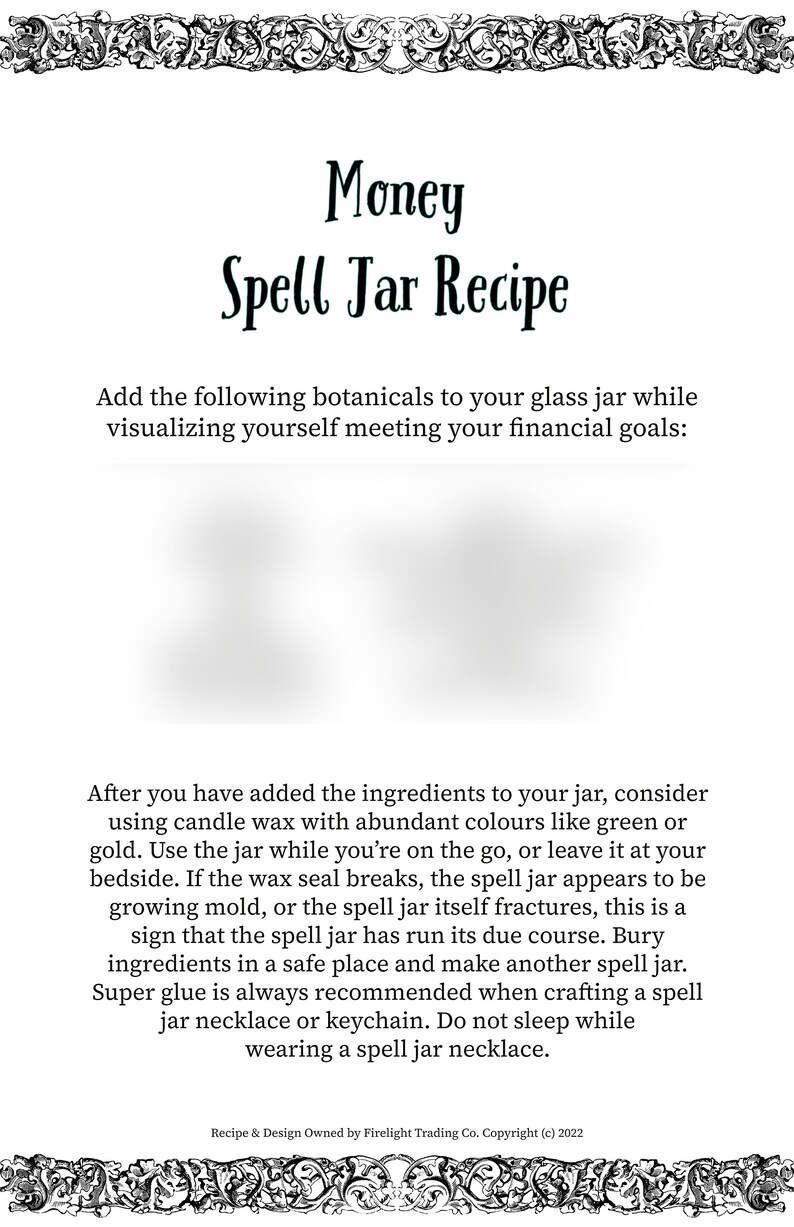 Money Spell Jar Recipe | DIY Spell Jar | Cash Money Magic | Book of ...