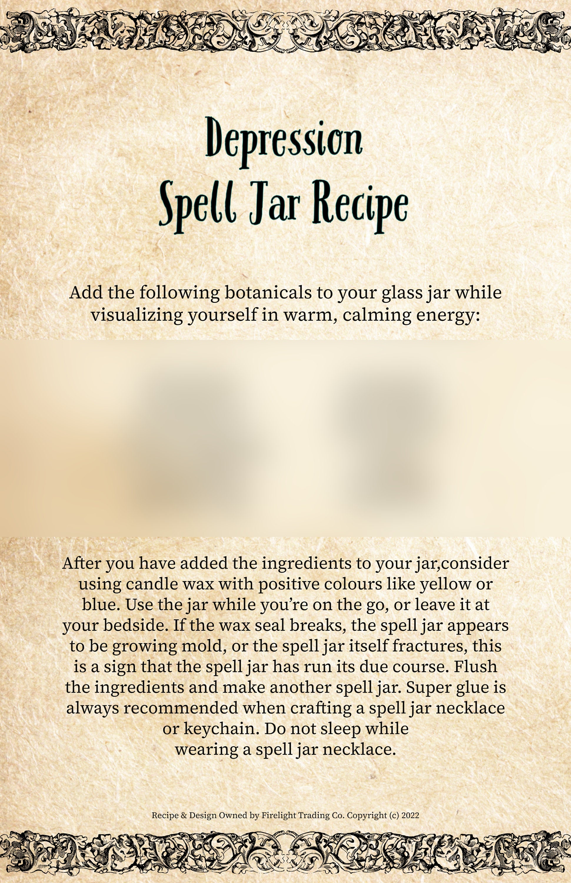 13 Spell Jar Recipes Digital Download Grimoire Book of Shadow Pages - Etsy