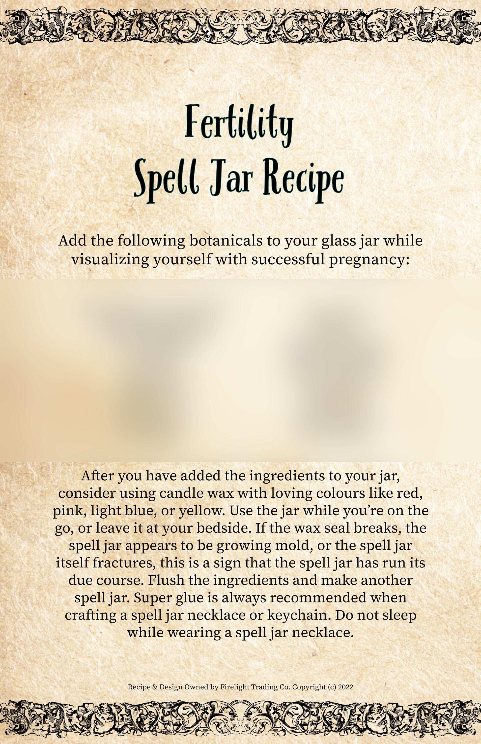 13 Spell Jar Recipes Digital Download Grimoire Book of Shadow Pages - Etsy