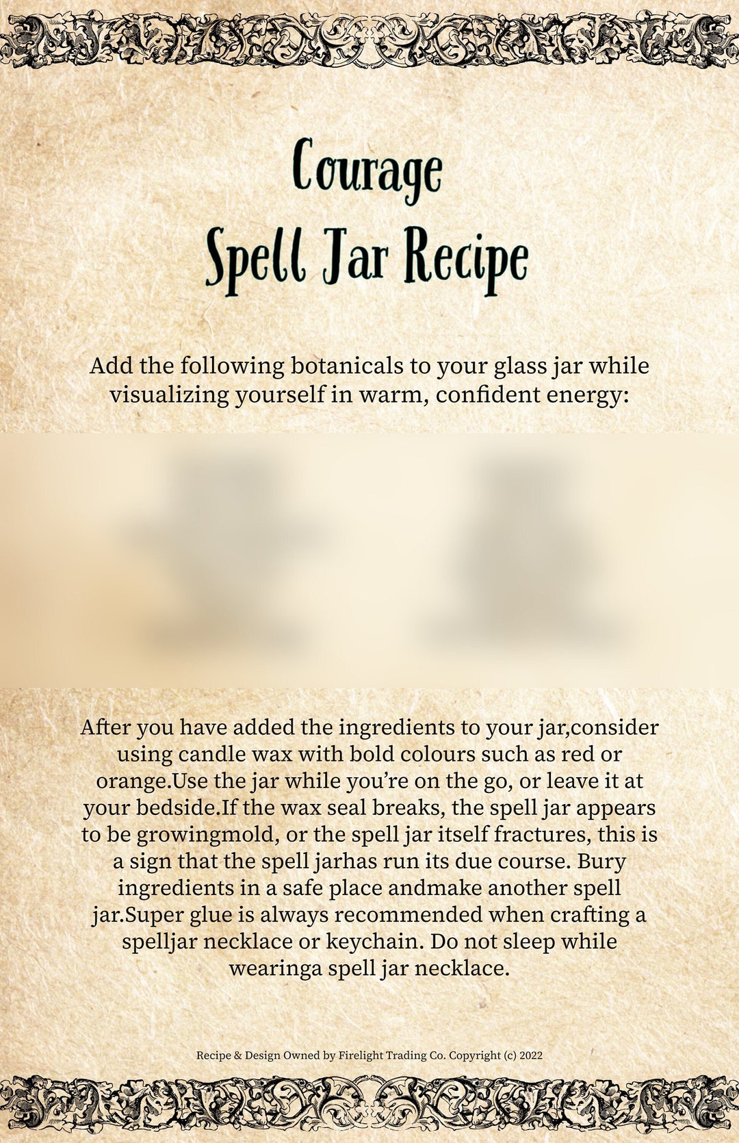 Courage Spell Jar Recipe | DIY Spell Jar | Courage Leo Magic | Book of ...