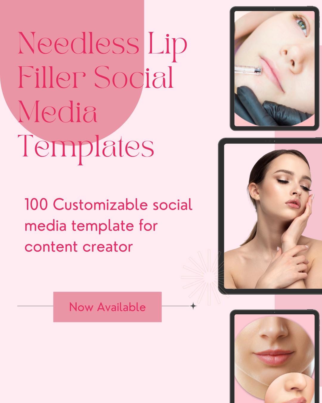 Hyaluron Pen Lip Filler Posts, Lip Filler Templates, Lip Filler ...