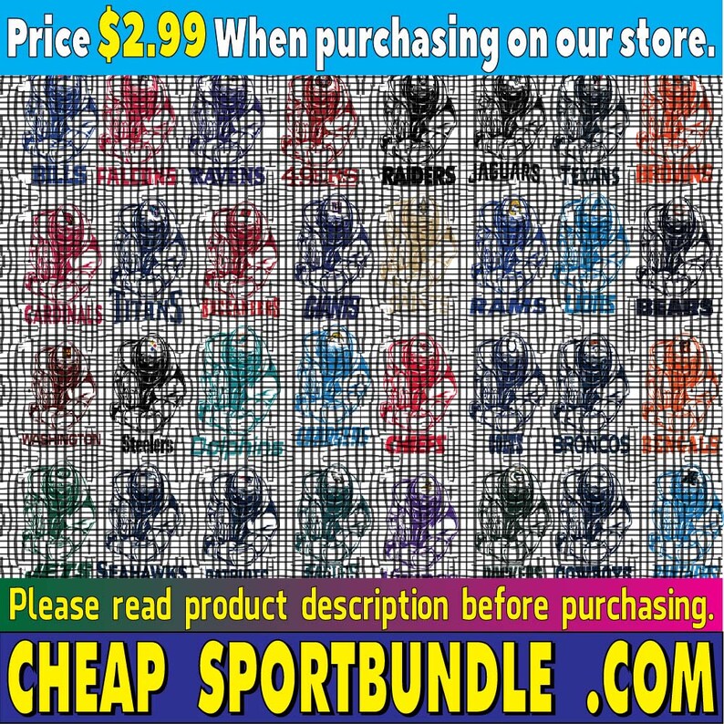 32 Files Football Player With NF-L Teams Bundle Svg, NF-L Team Svg ...