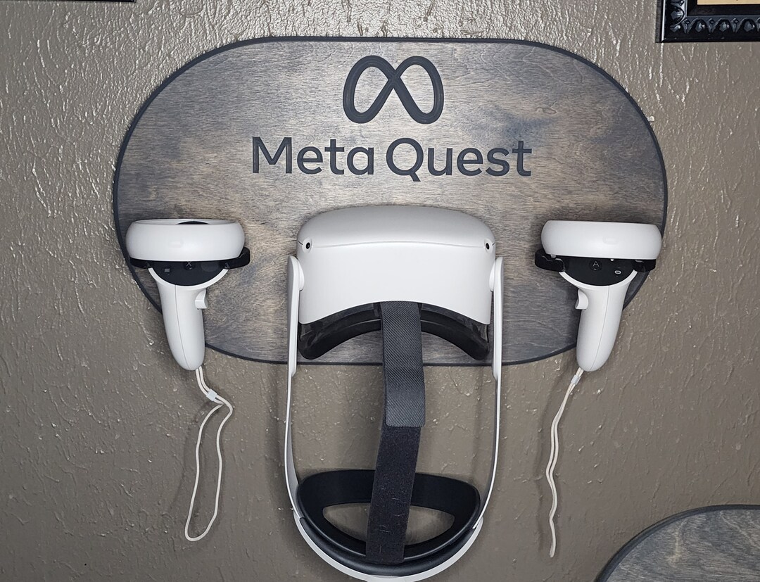 Meta Quest 2 VR Headset WALL MOUNT Free Customization Available! - Etsy