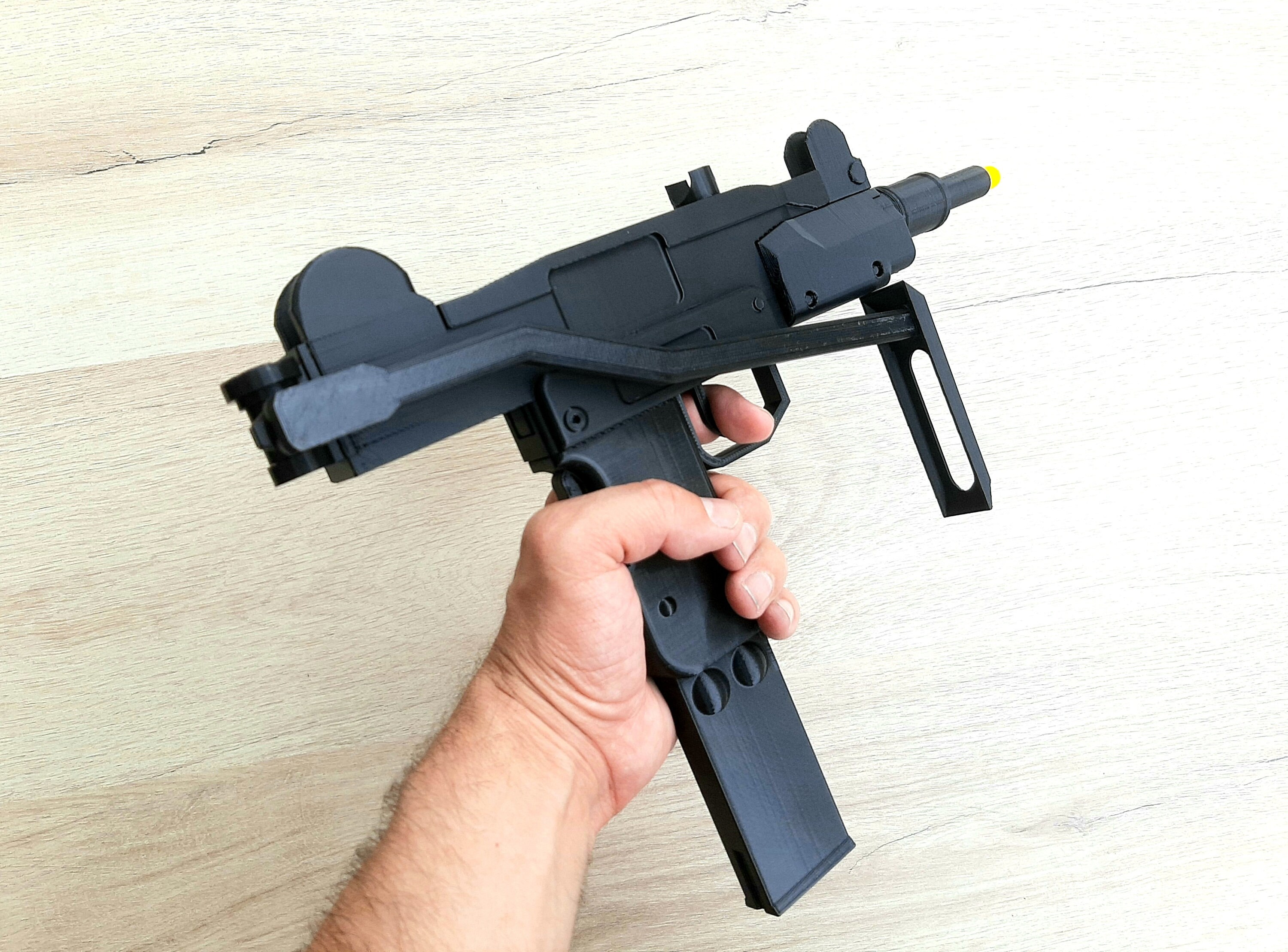 Mini UZI 9mm Terminator Replica 1:1 Uzi Gun Assembled Kit,not Painted ...