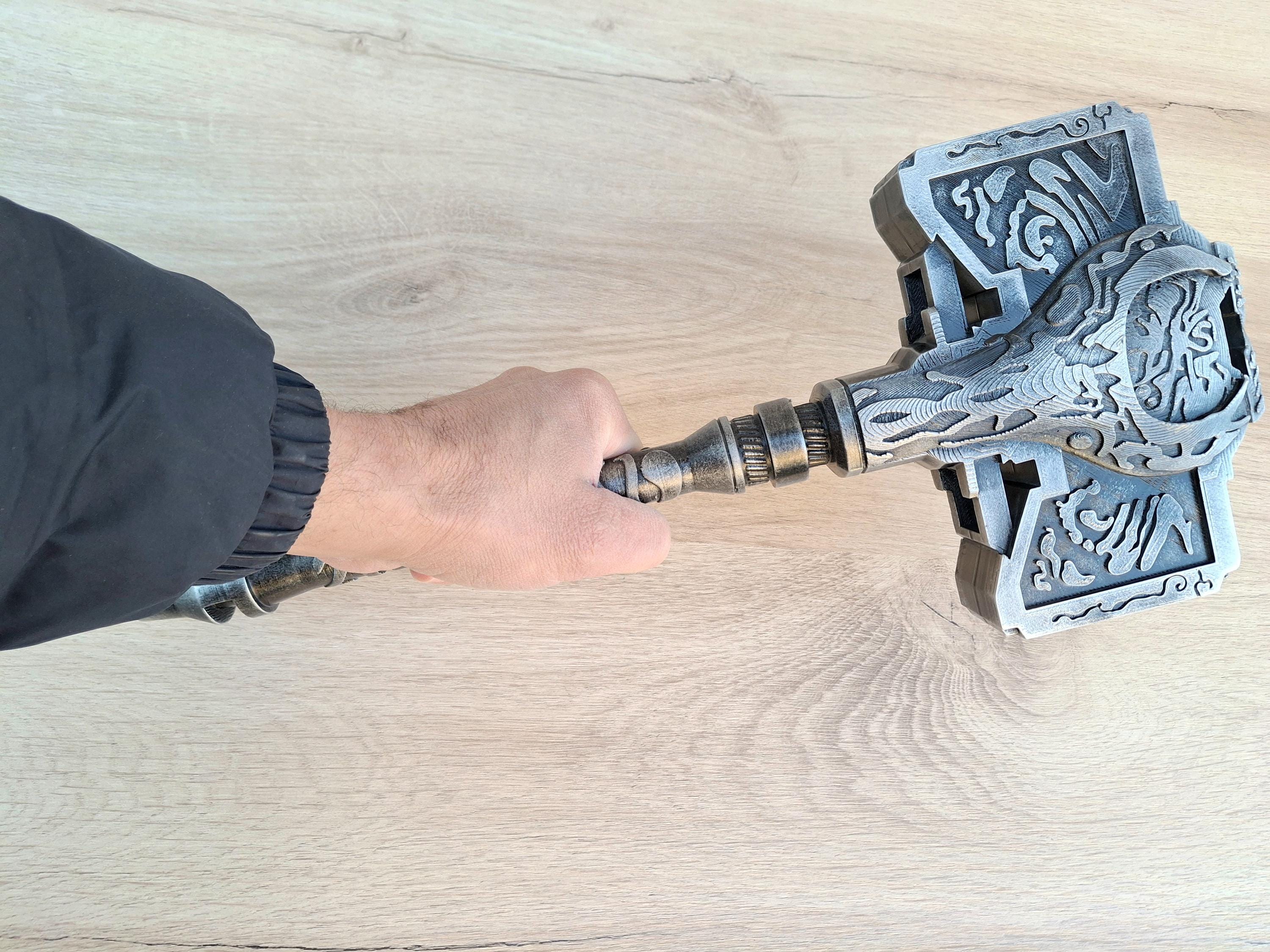 Hammer Mjölnir of Lara Croft Replica From Tomb Raider for Cosplay,3d ...