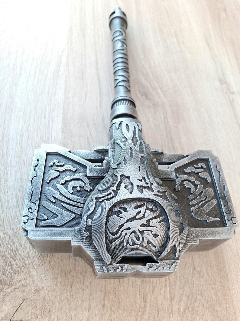 Hammer Mjölnir of Lara Croft Replica From Tomb Raider for Cosplay,3d ...