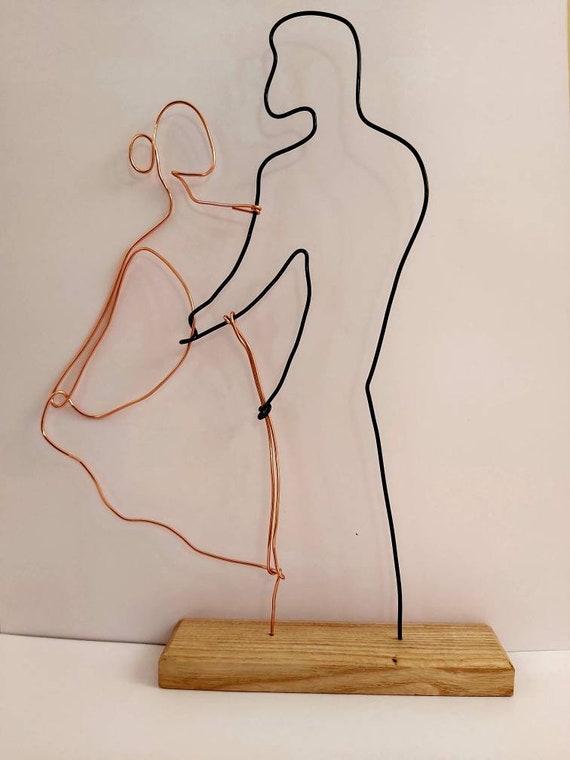 Lady and Gentleman Dancing Wire Art Only 1 Available - Etsy