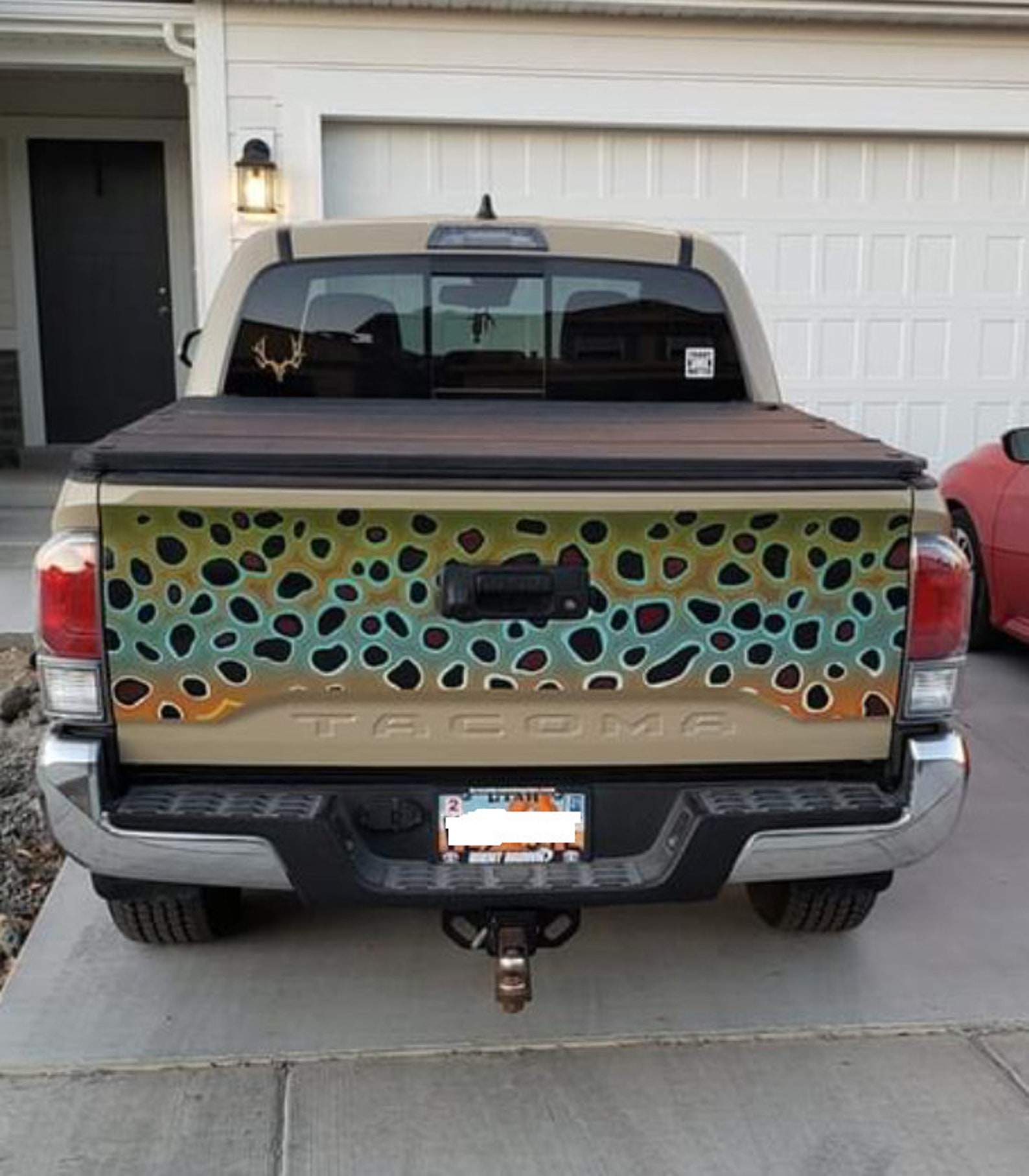 Brown Trout Skin Truck Tailgate Wrap Vinyl Graphic Decal Sticker Wrap ...