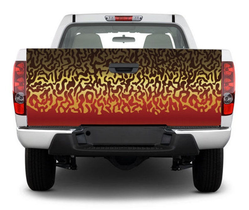 Tiger Trout Skin Truck Tailgate Wrap Vinyl Graphic Decal Sticker Wrap ...