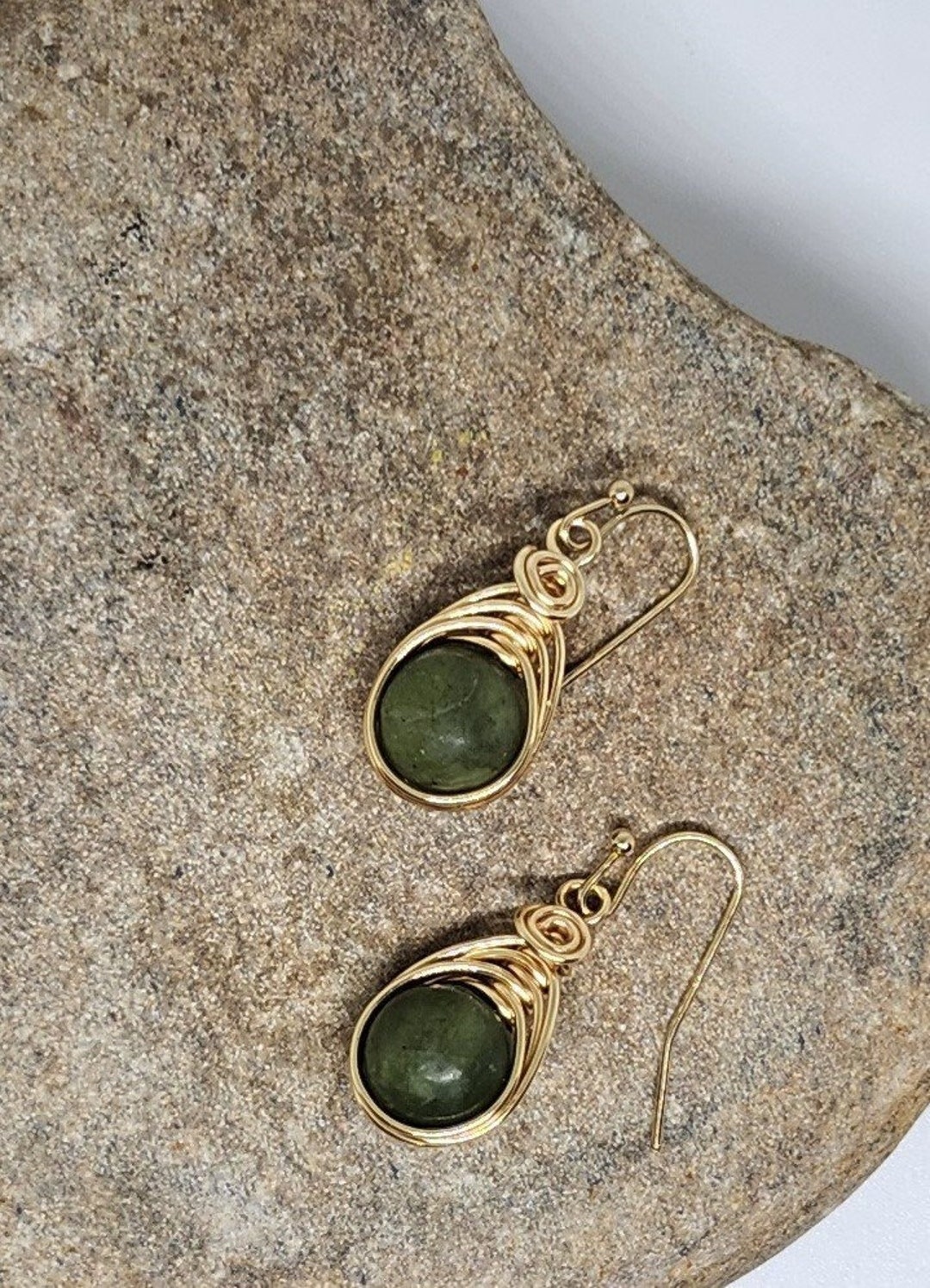 Genuine Connemara Marble Earrings; Irish Jewelry; Celtic Jewelry; Stone ...