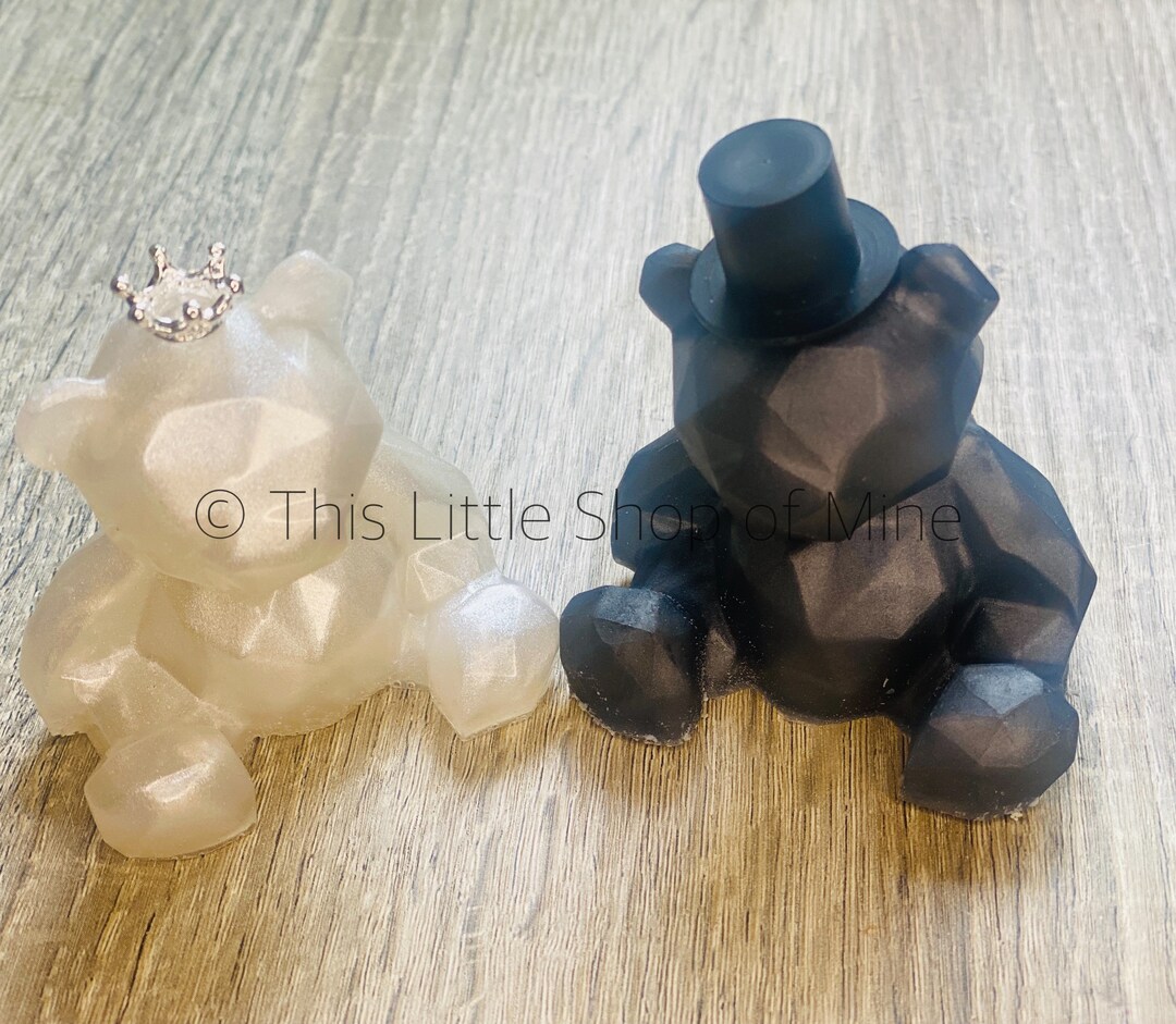 Tedi the Bear the Wedding Adorable Geometric Wedding Sitting Bear Bride ...