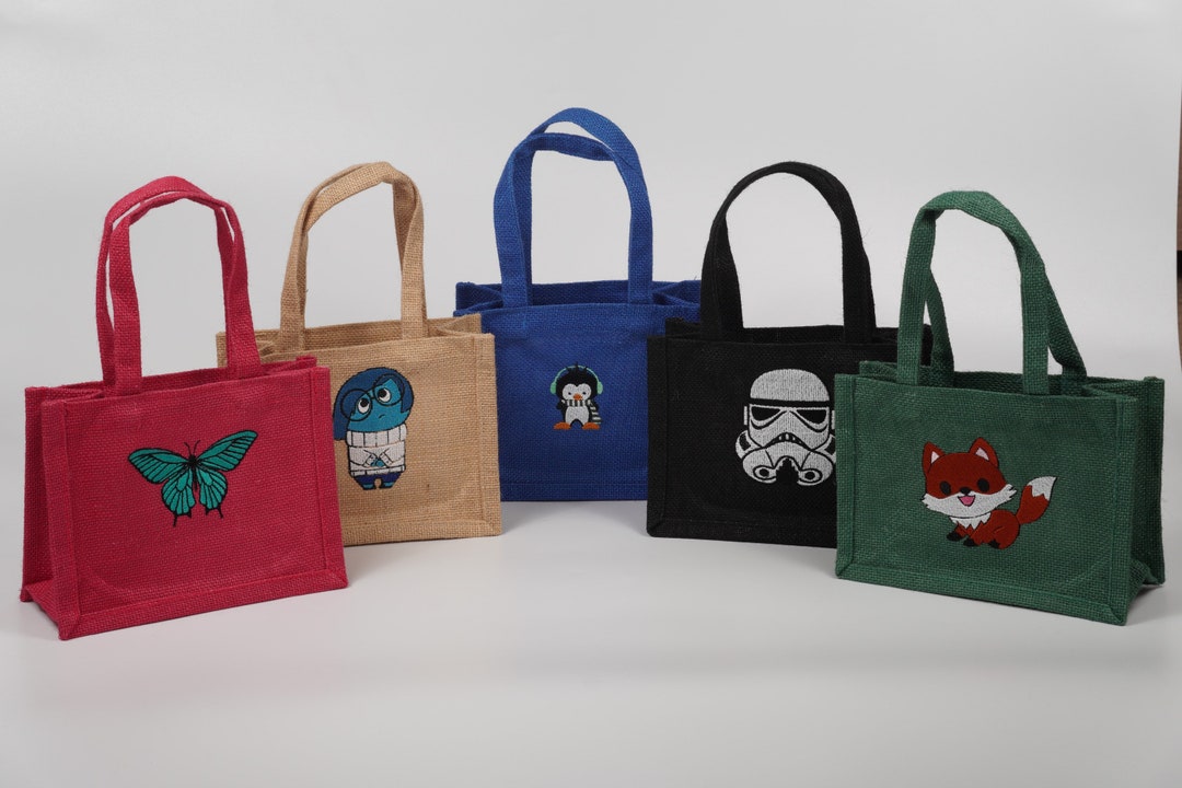 Small Jute Bag - Etsy UK