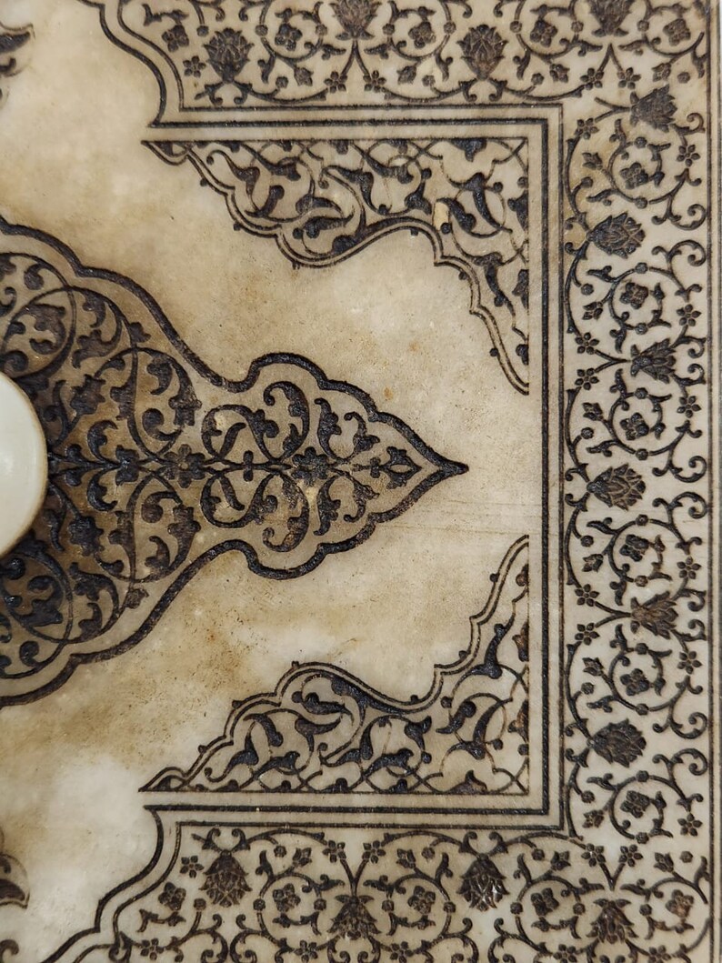 Rare Mughal Islamic Handengraved Stone Box Inscribed Quran Verses ...