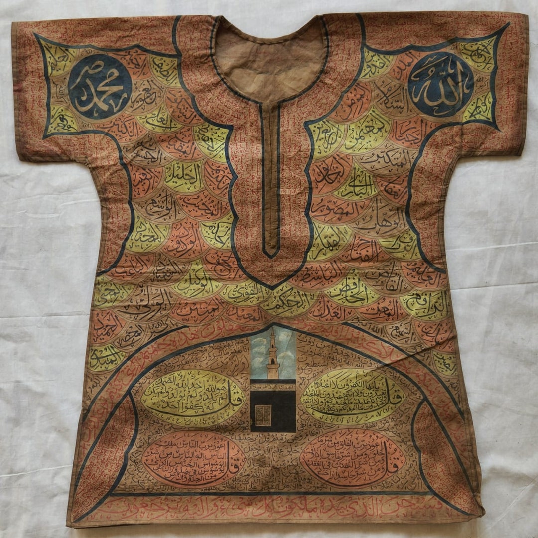 Rare Islamic Ottoman Handwritten Talismanic Textile Shirt Inscribed ...