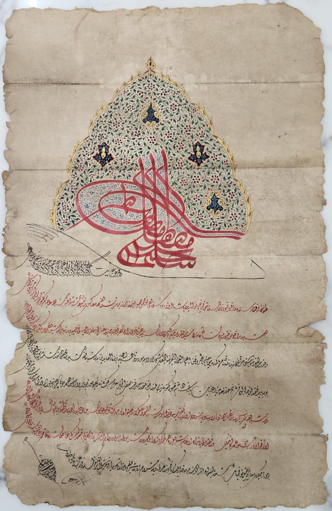 Rare Islamic Ottoman HANDWRITTEN Firman of Sultan Usman 3 - Etsy