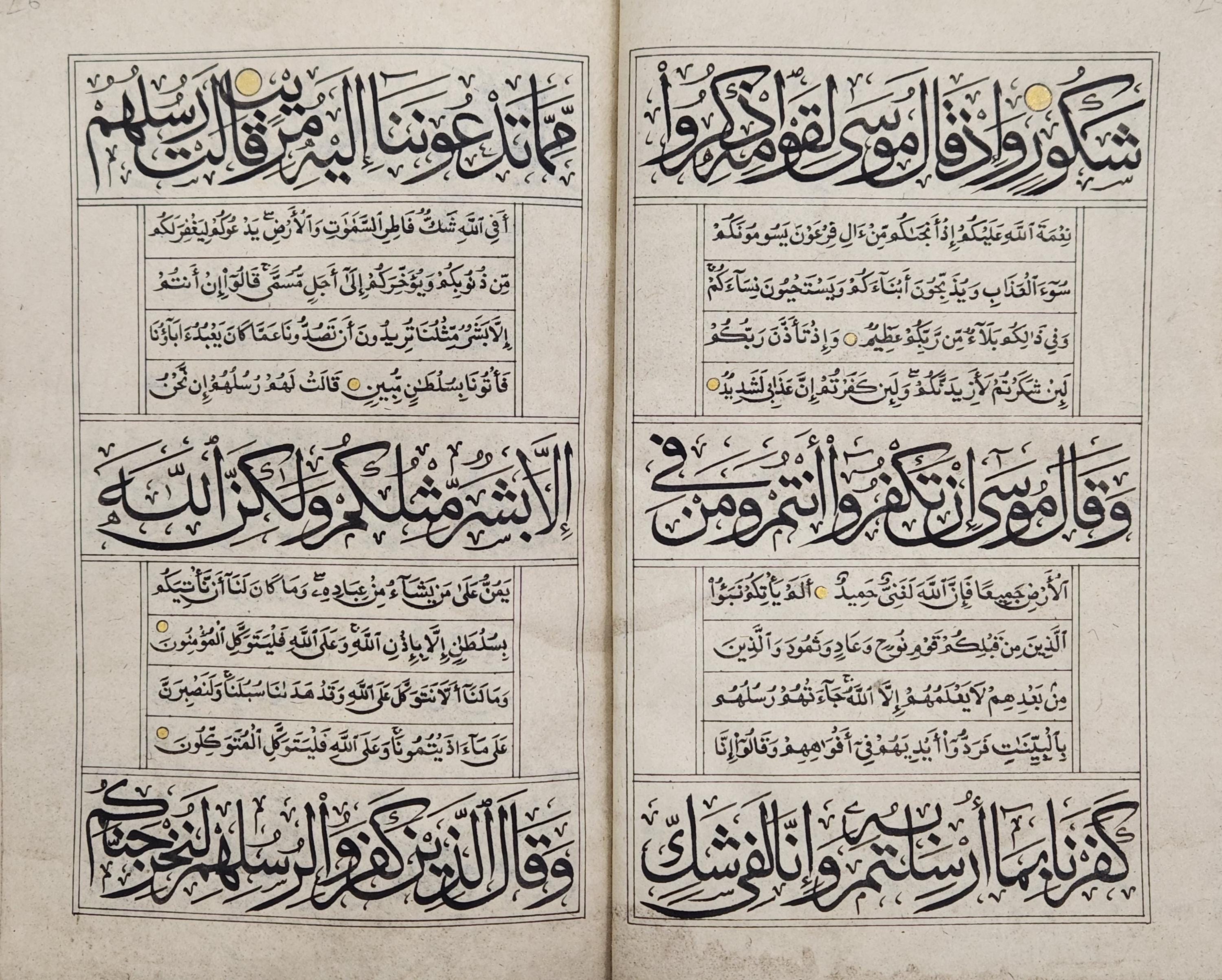 Rare Islamic Ottoman HANDWRITTEN Quran Juz Manuscript in THULUTH Script ...