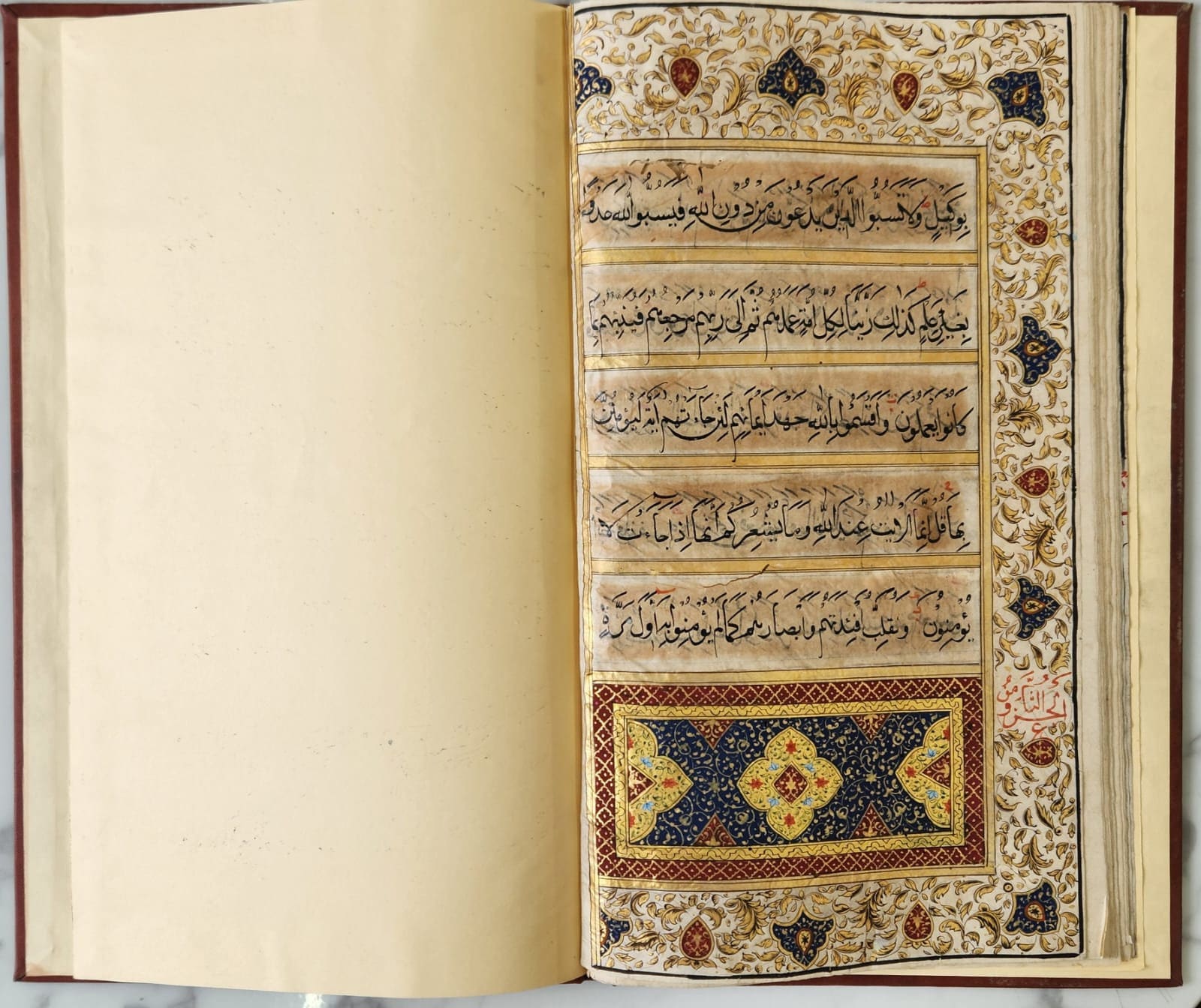 Big Size Islamic Ottoman HANDWRITTEN Quran Juz Manuscript in Taqi ...